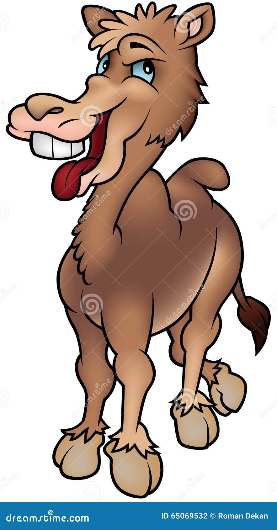 Brown Camel Walk Animal Vector Illustration Transparent Background ...