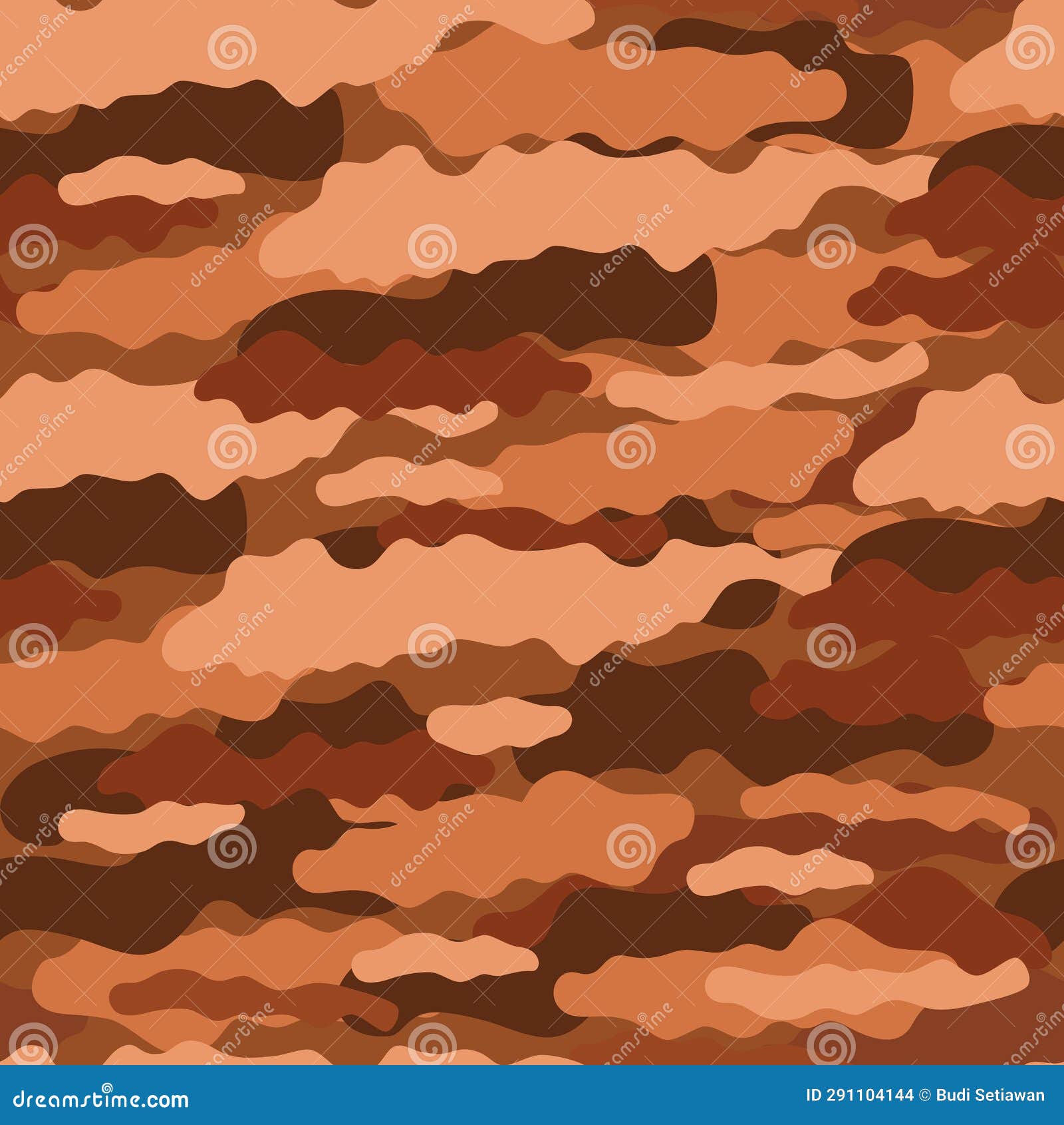 Brown camouflage pattern stock vector. Illustration of hide - 291104144