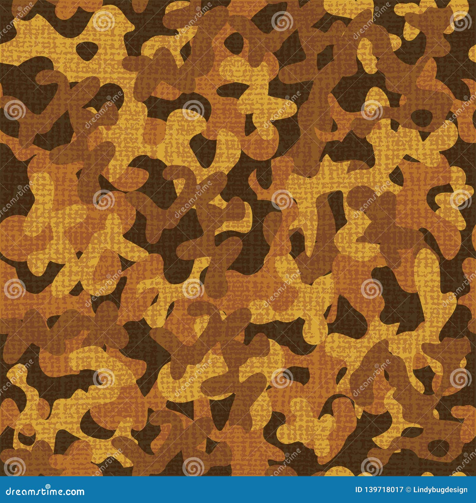 Brown Camouflage Pattern. Tiled Vector Repeat. Stock Illustration ...