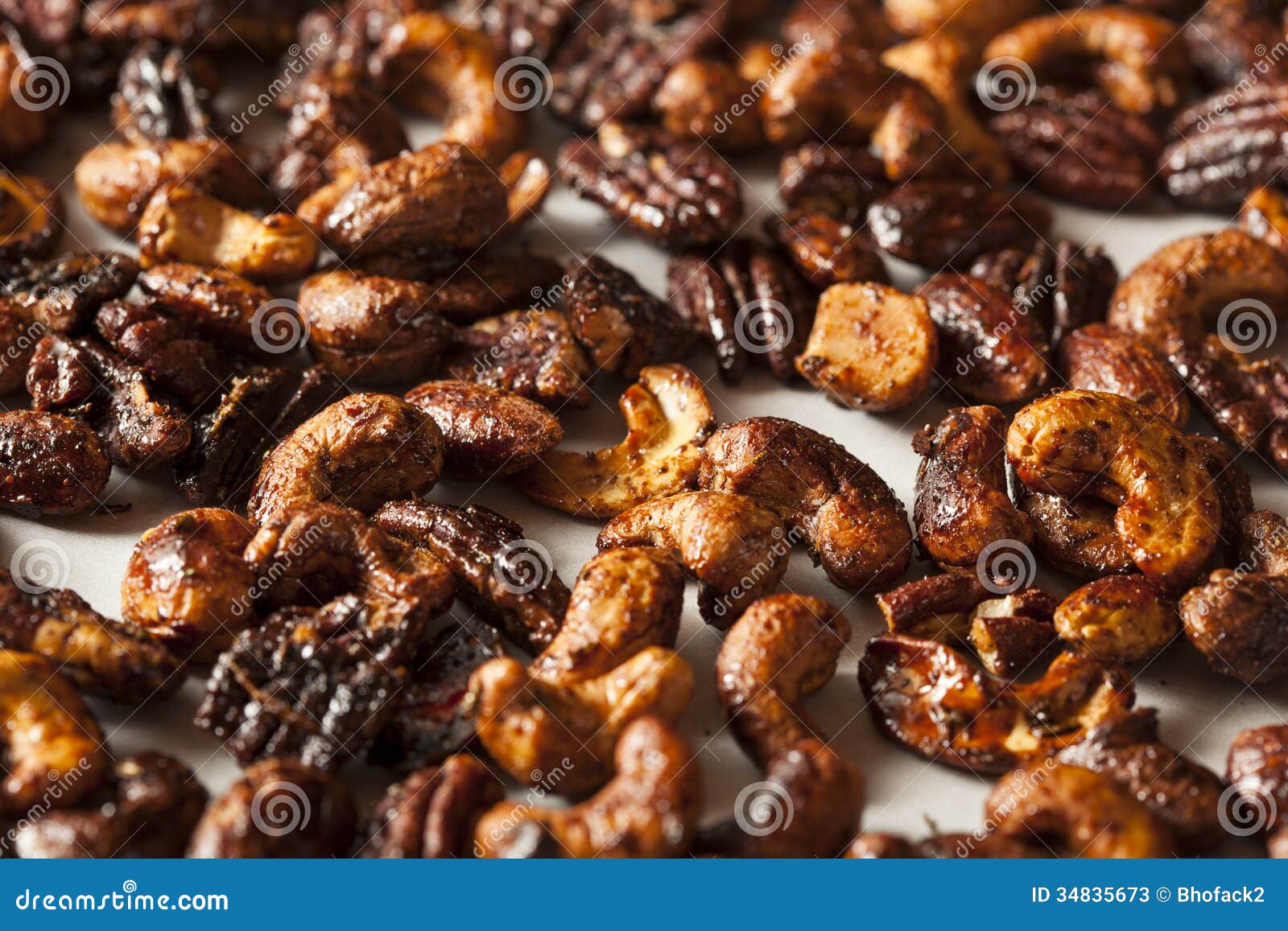Brown Candied Caramelized Nuts Stock Image - Image of almonds, sweet ...