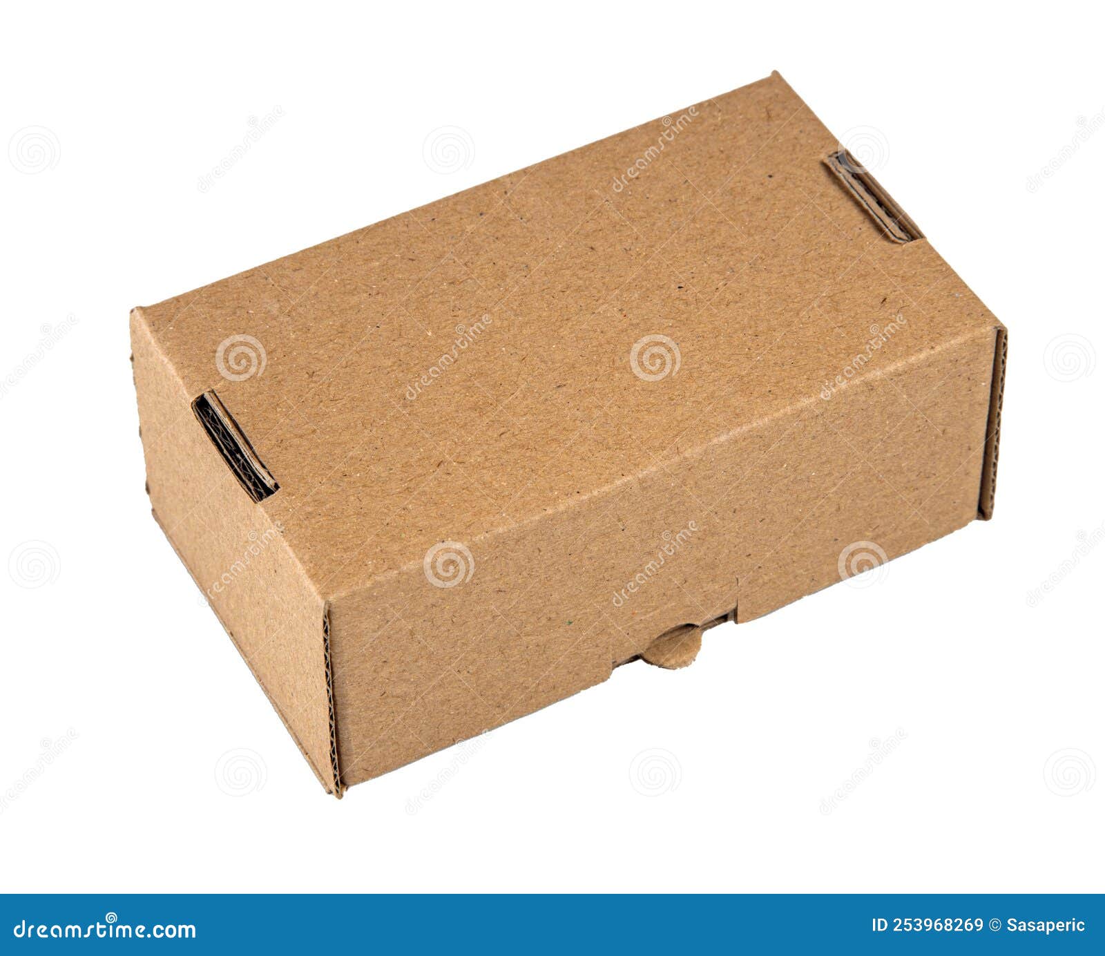 Brown Cardboard Box Isolated Stock Image - Image of parcel, cardboard ...