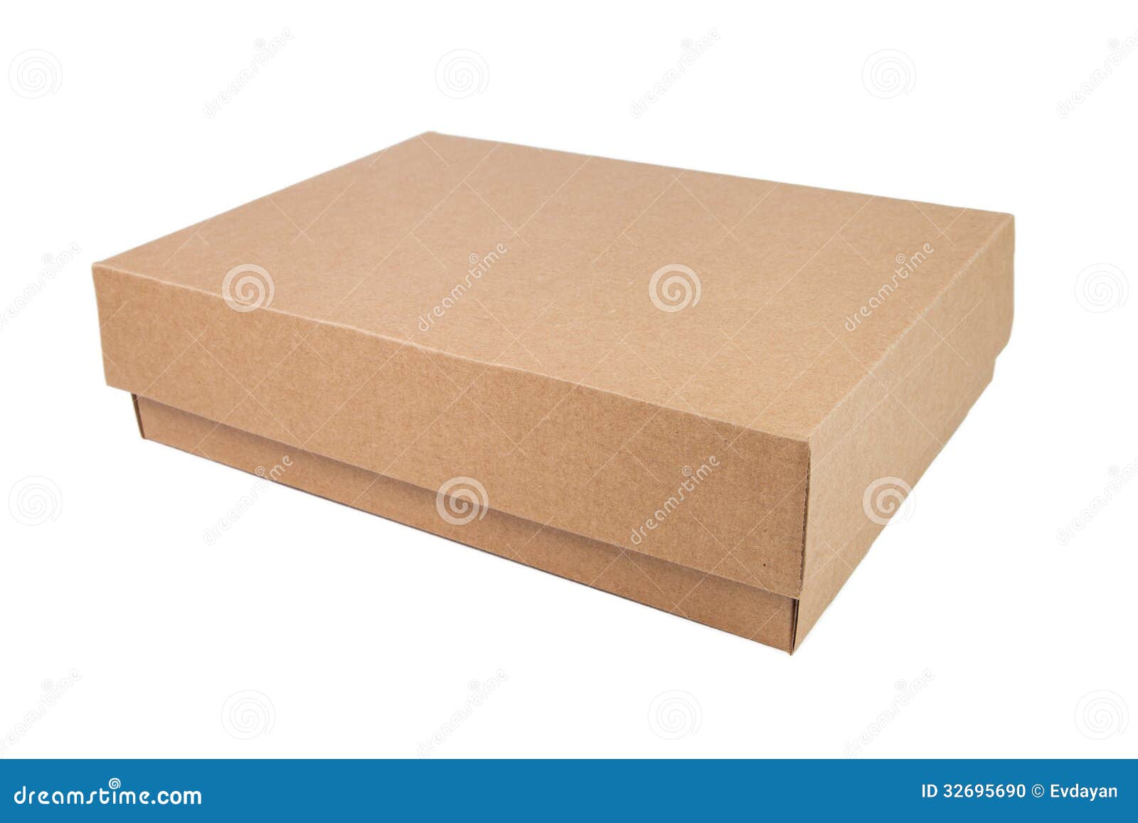 Brown cardboard box stock photo. Image of gift, shopping - 32695690