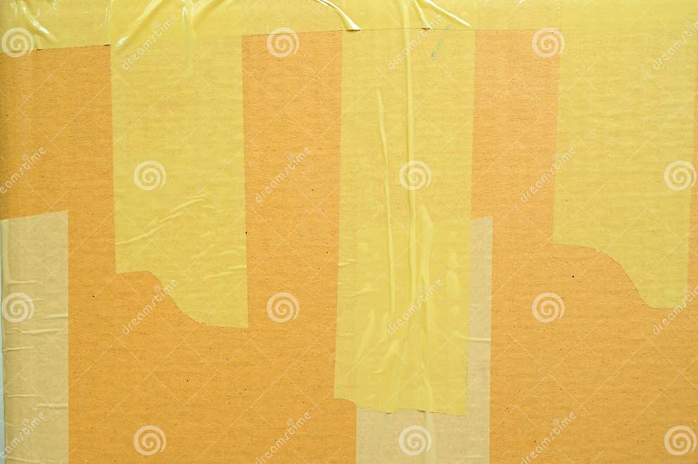Blank Brown Cardboard Box, Paper Texture Background Stock Photo - Image ...