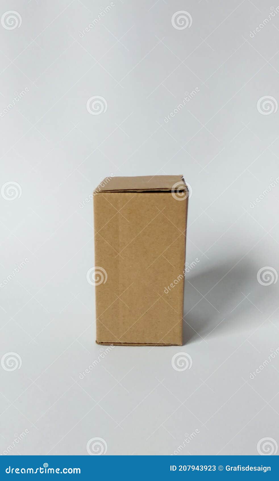 Brown Cardboard Carton Box, Isolated Stock Image - Image of postal ...