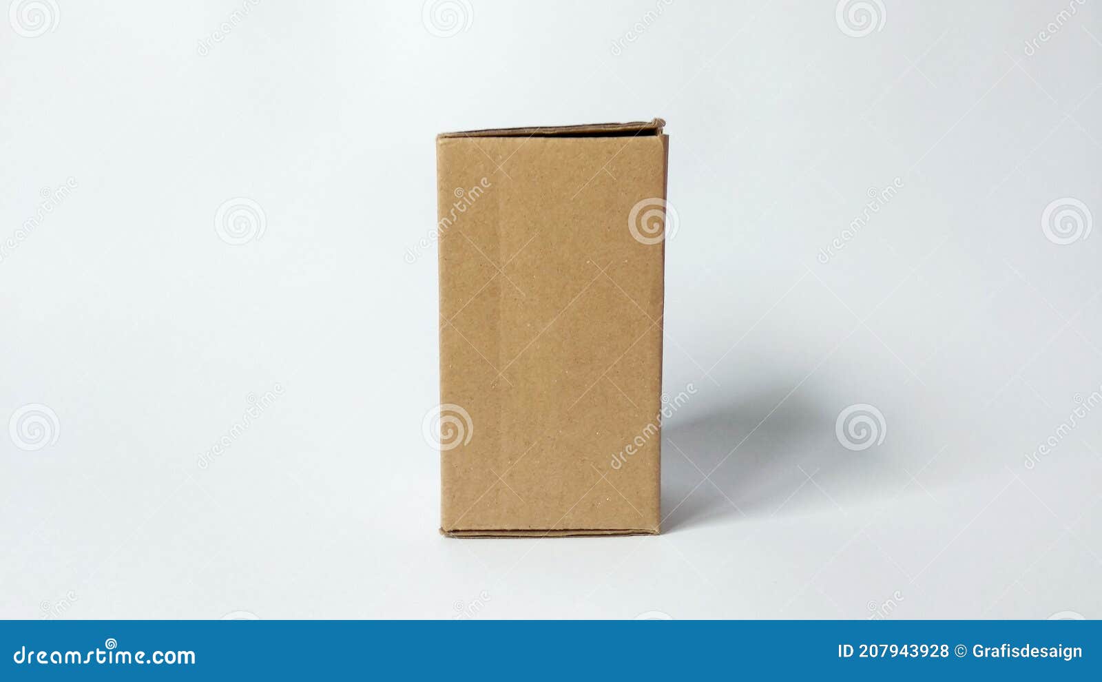 Brown Cardboard Carton Box, Isolated Stock Photo - Image of carton ...