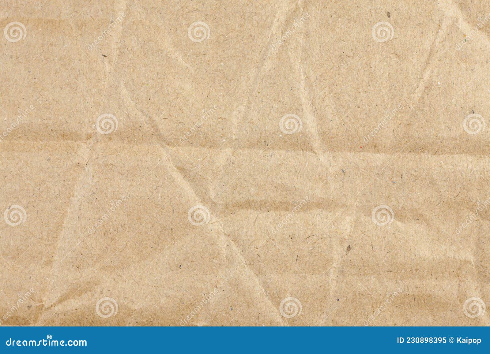 Brown Cardboard Crumpled Texture Stock Image - Image of packing, blank ...