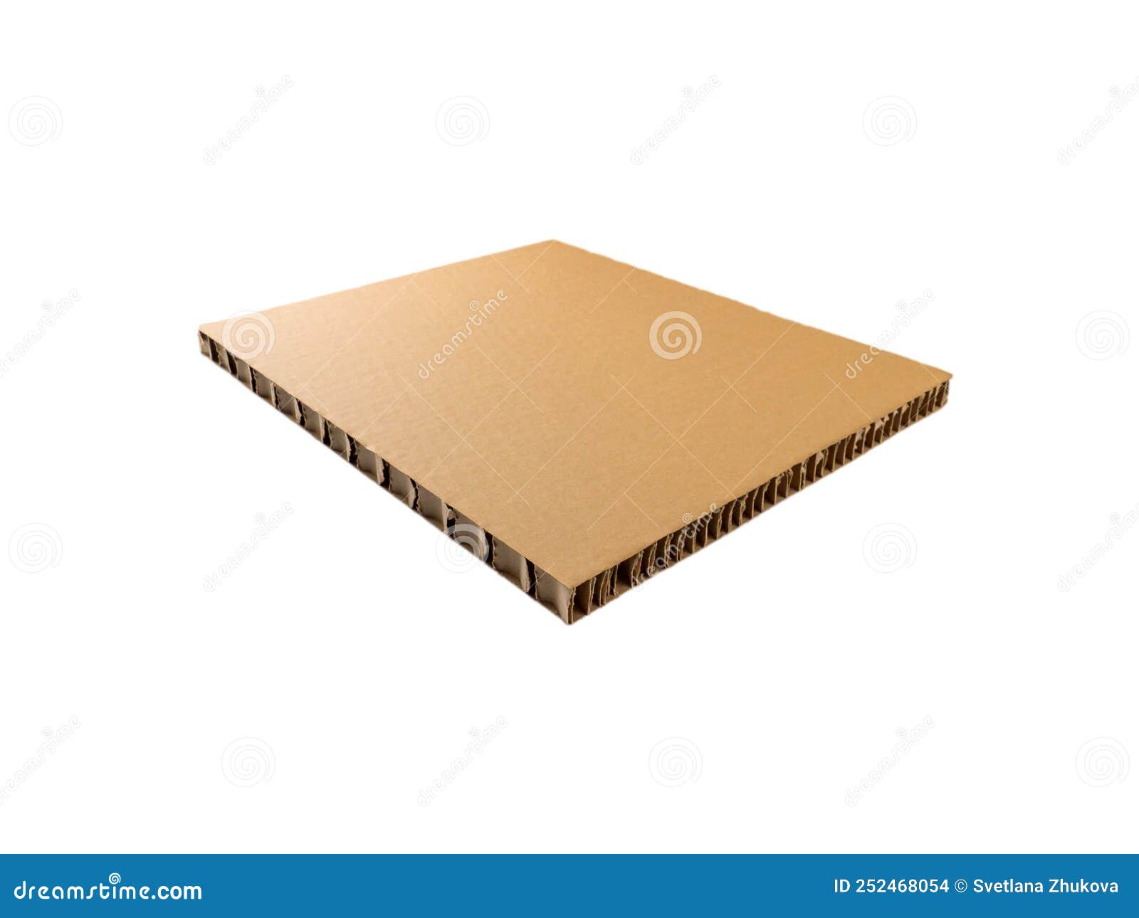 Brown Cardboard Honeycomb Panel Stock Photo - Image of filler, white ...
