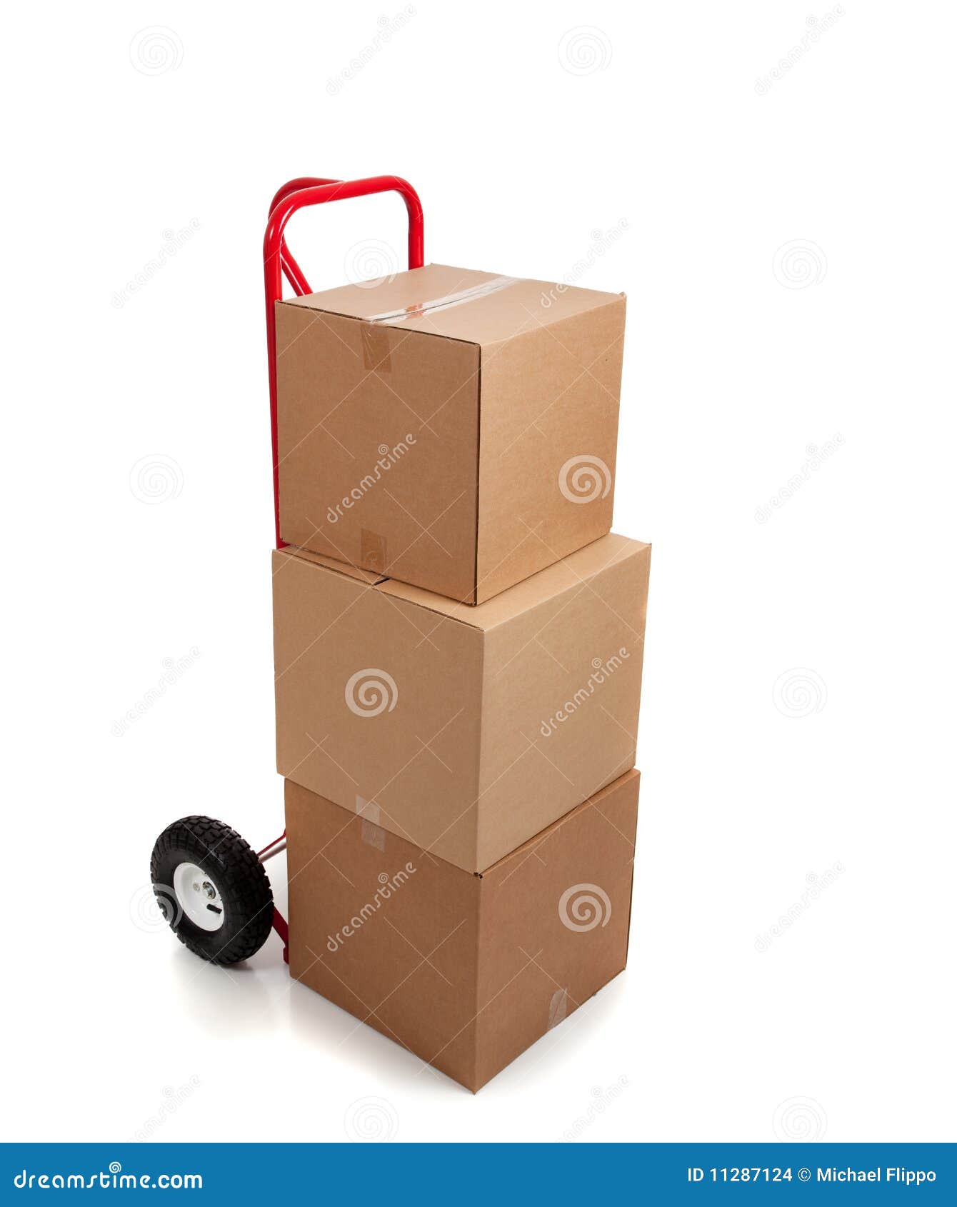A Cardboard Moving Box With A Fragile Sticker Royalty-Free Stock Image ...