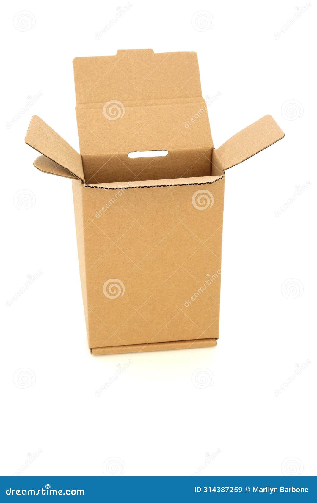 Brown Cardboard Rectangular Shape Box Stock Image - Image of background ...