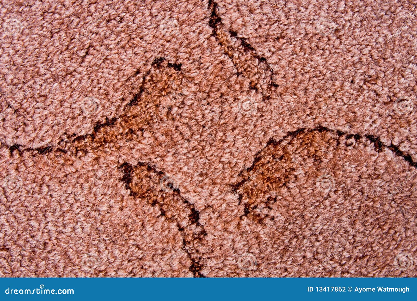 Brown Carpet With Embossed Pattern. Stock Photo - Image of synthetic ...