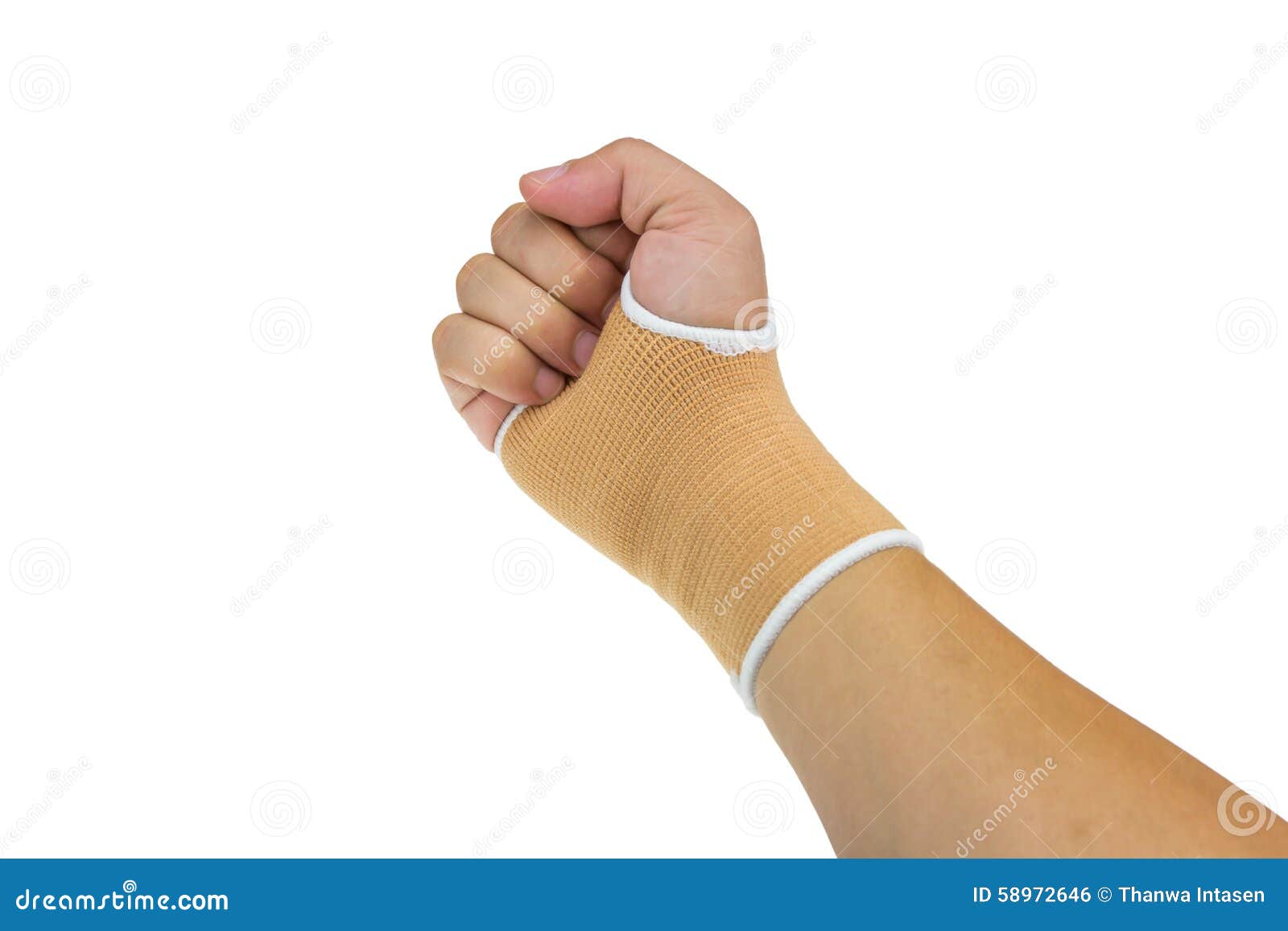 Brown cast on hand stock photo. Image of caucasian, isolate - 58972646