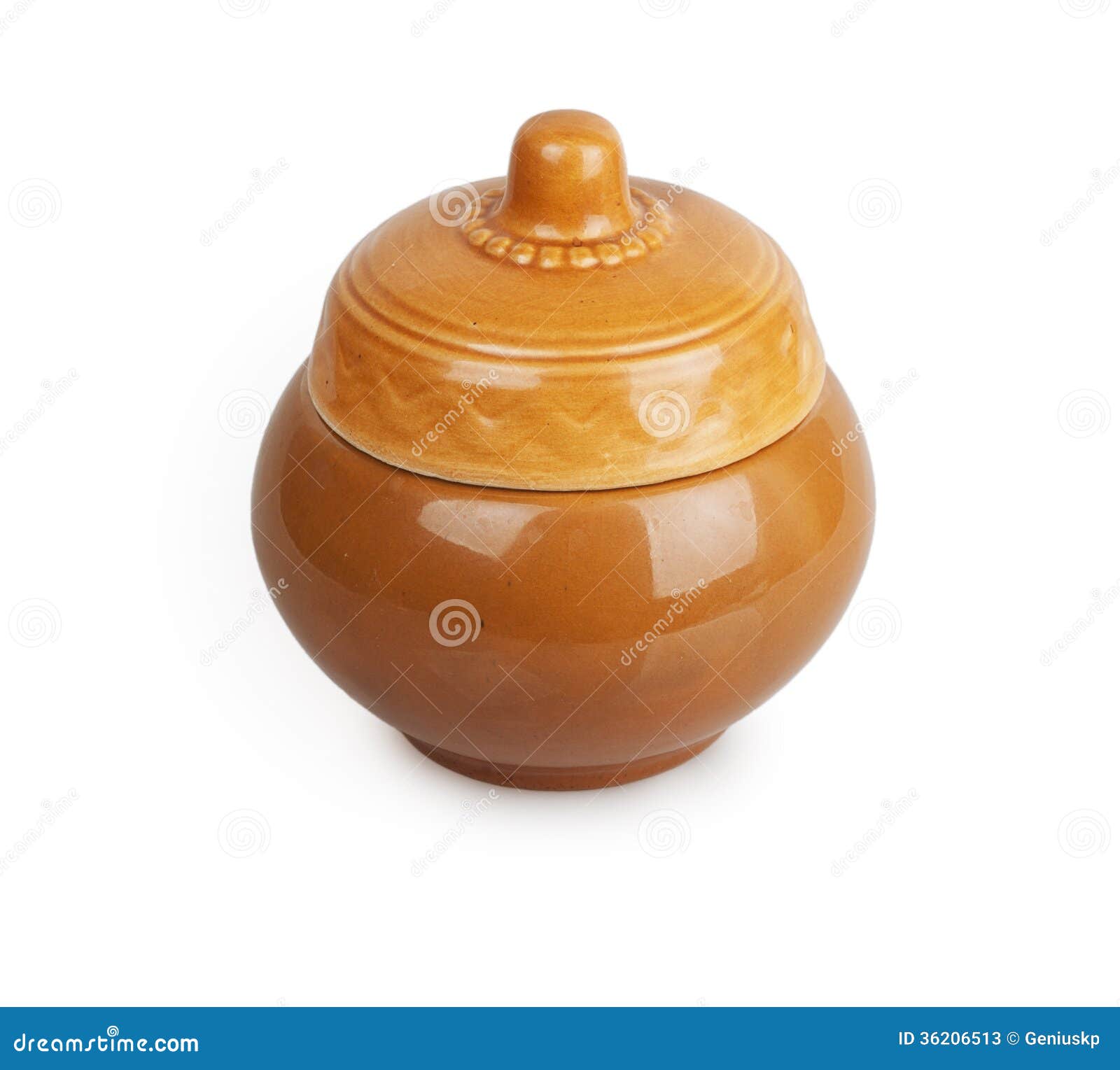 Brown ceramic pot stock image. Image of simplicity, container - 36206513