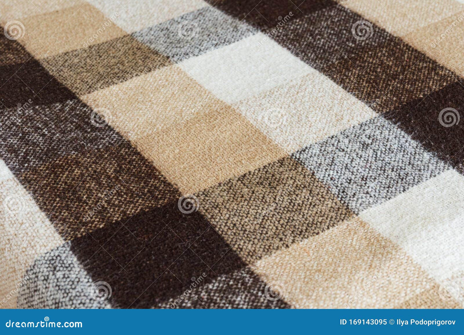 Brown Checkered Wool Plaid Fabric Texture. Tartan Texture Stock Image ...