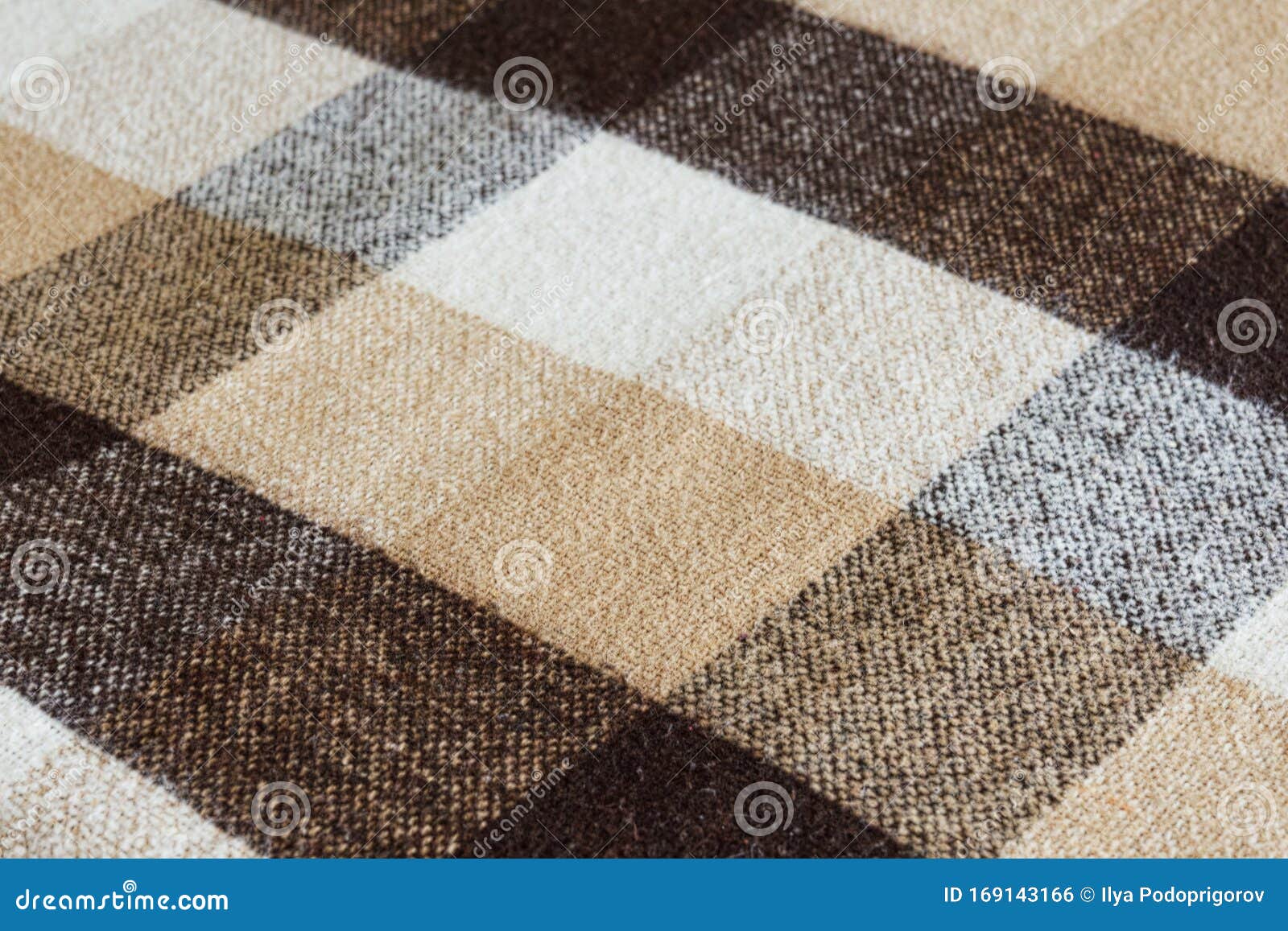 Brown Checkered Wool Plaid Fabric Texture. Tartan Texture Stock Photo ...