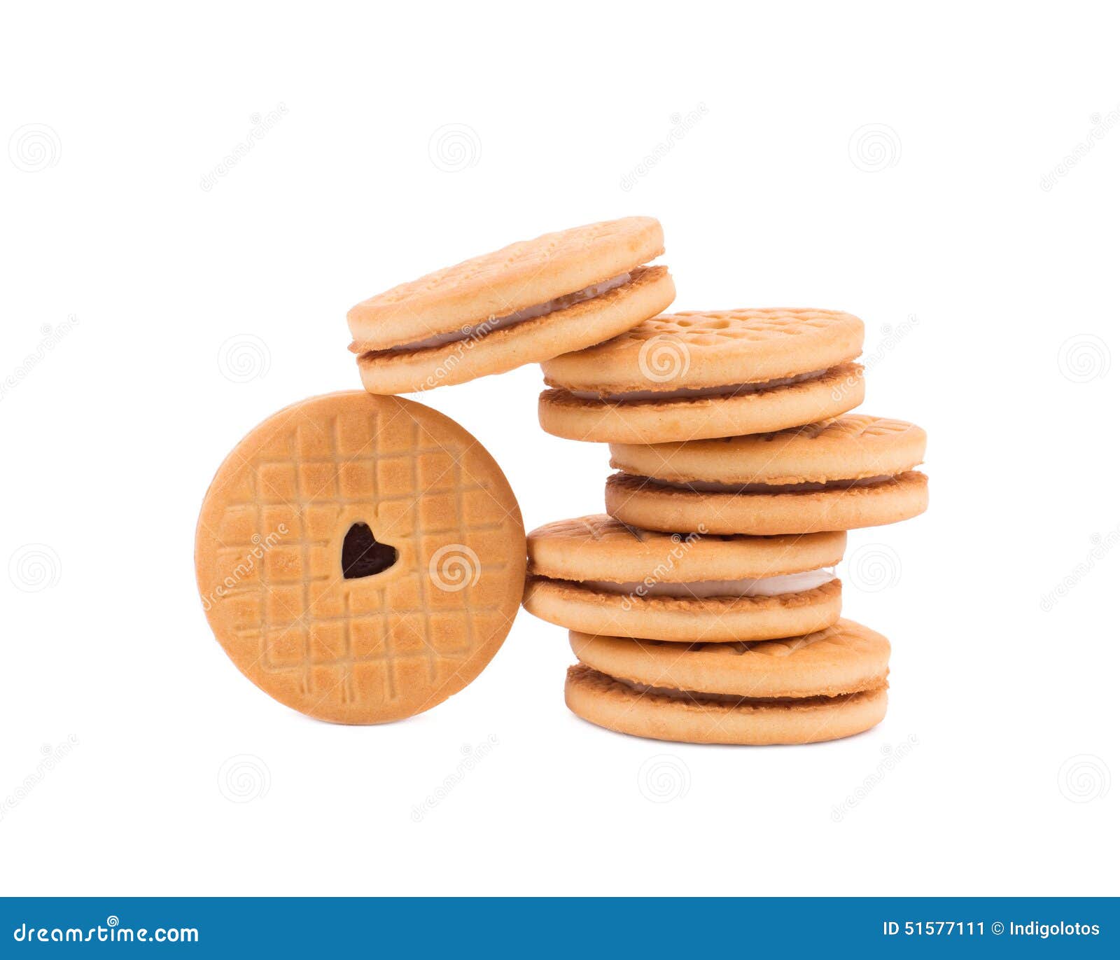 Brown chocolate biscuits stock image. Image of close - 51577111