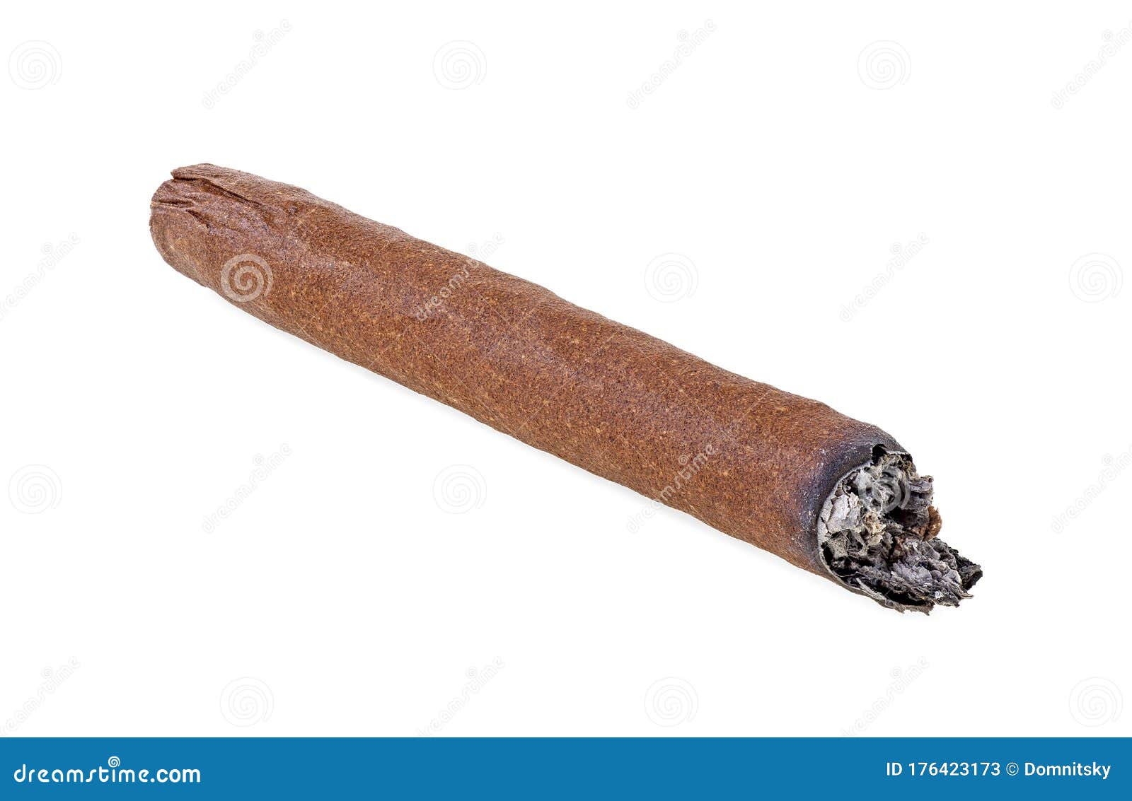 Brown Cigar on White Background. Burned Cigar Stock Image - Image of ... Brown Cigar on White Background. Burned Cigar Stock Image - Image of ...