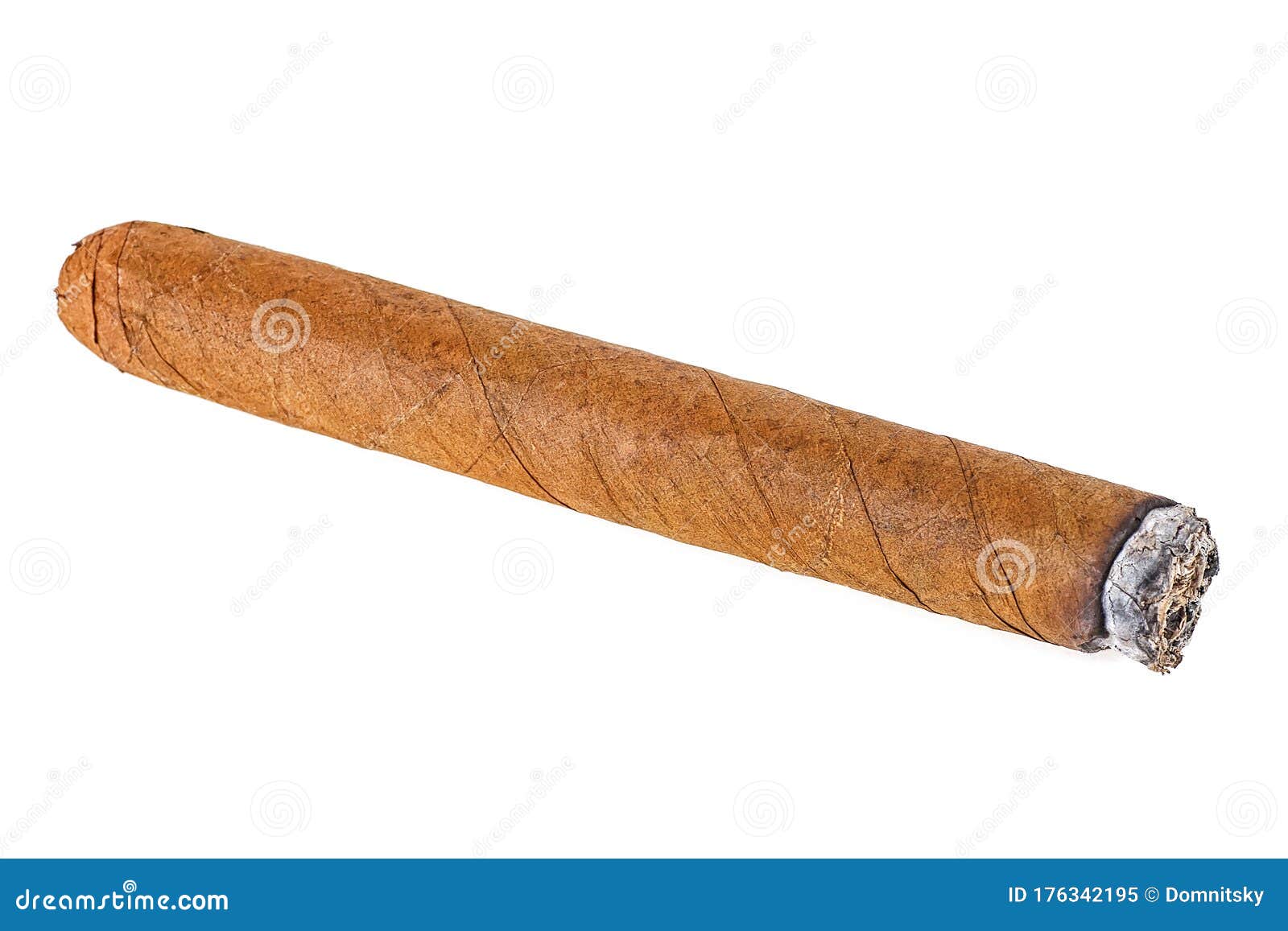 Brown Cigar on White Background. Burned Cigar Stock Image - Image of ... Brown Cigar on White Background. Burned Cigar Stock Image - Image of ...