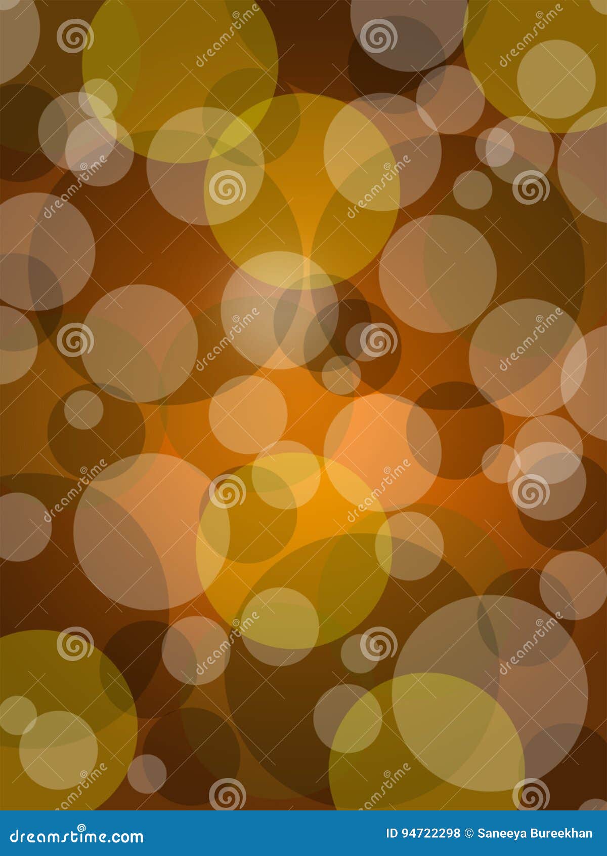 Brown Circle with Light Bokeh Stock Illustration - Illustration of ...
