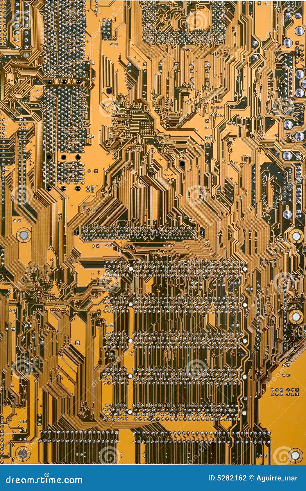 Brown circuit board stock illustration. Illustration of motherboard ...