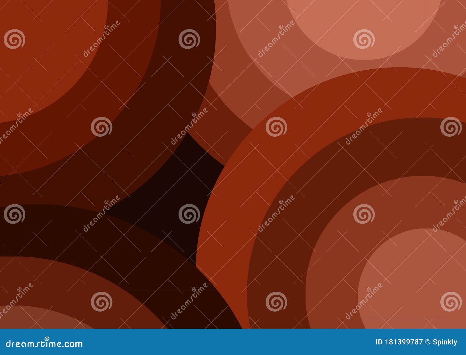 Brown Circular Layered Shapes Background Stock Illustration ...