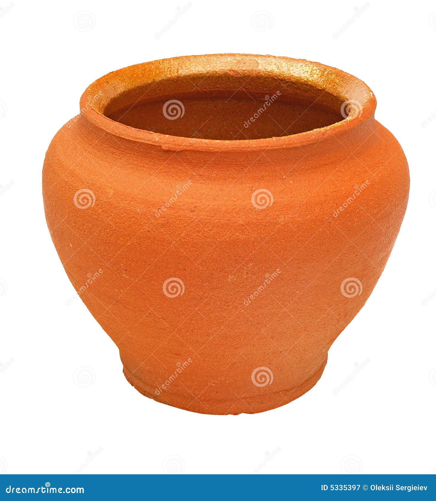 Brown clay flowerpot stock image. Image of bring, gardening - 5335397