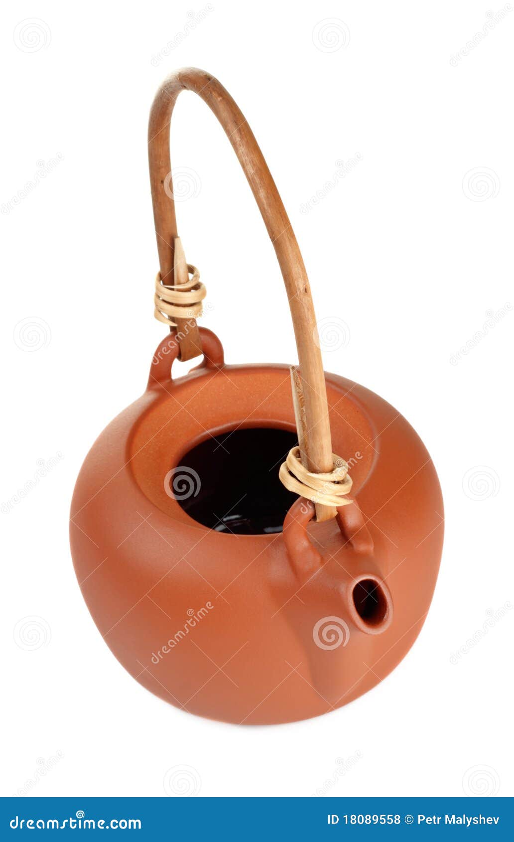 Brown clay kettle stock photo. Image of image, single - 18089558