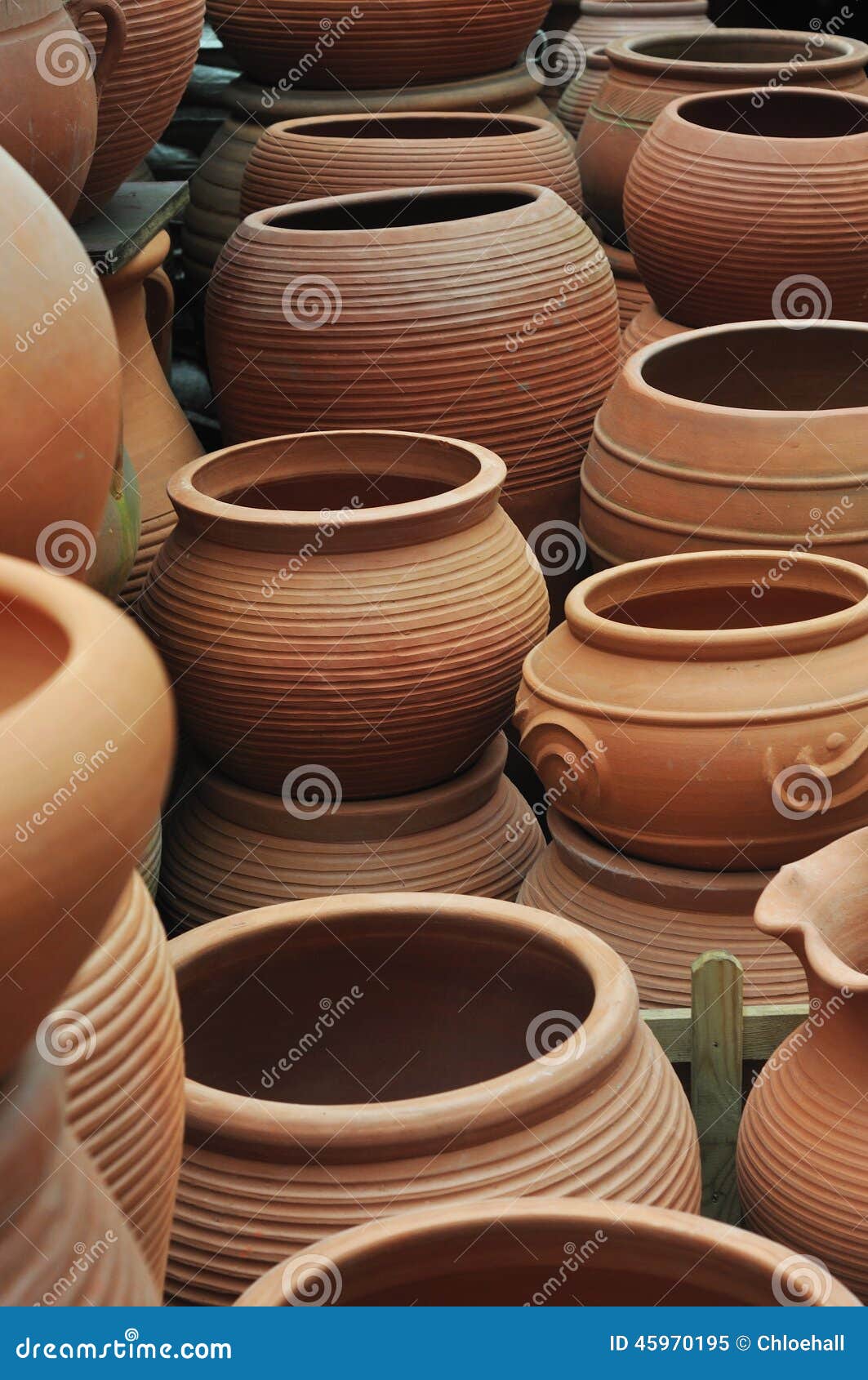 Brown clay pot stock image. Image of homemade, brown - 45970195