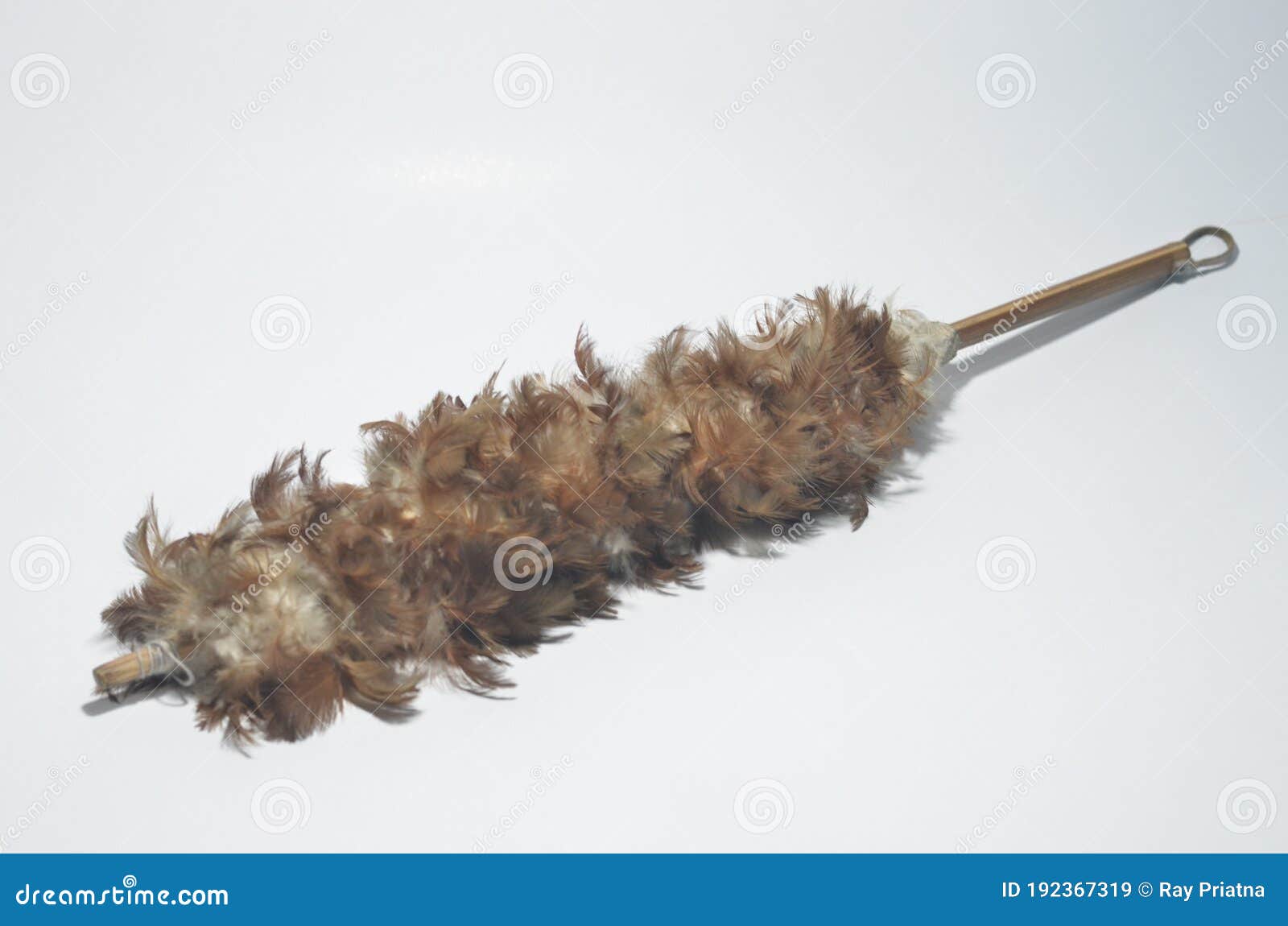 Brown Cleaning Feather Duster Isolated on White Background Stock Image ...