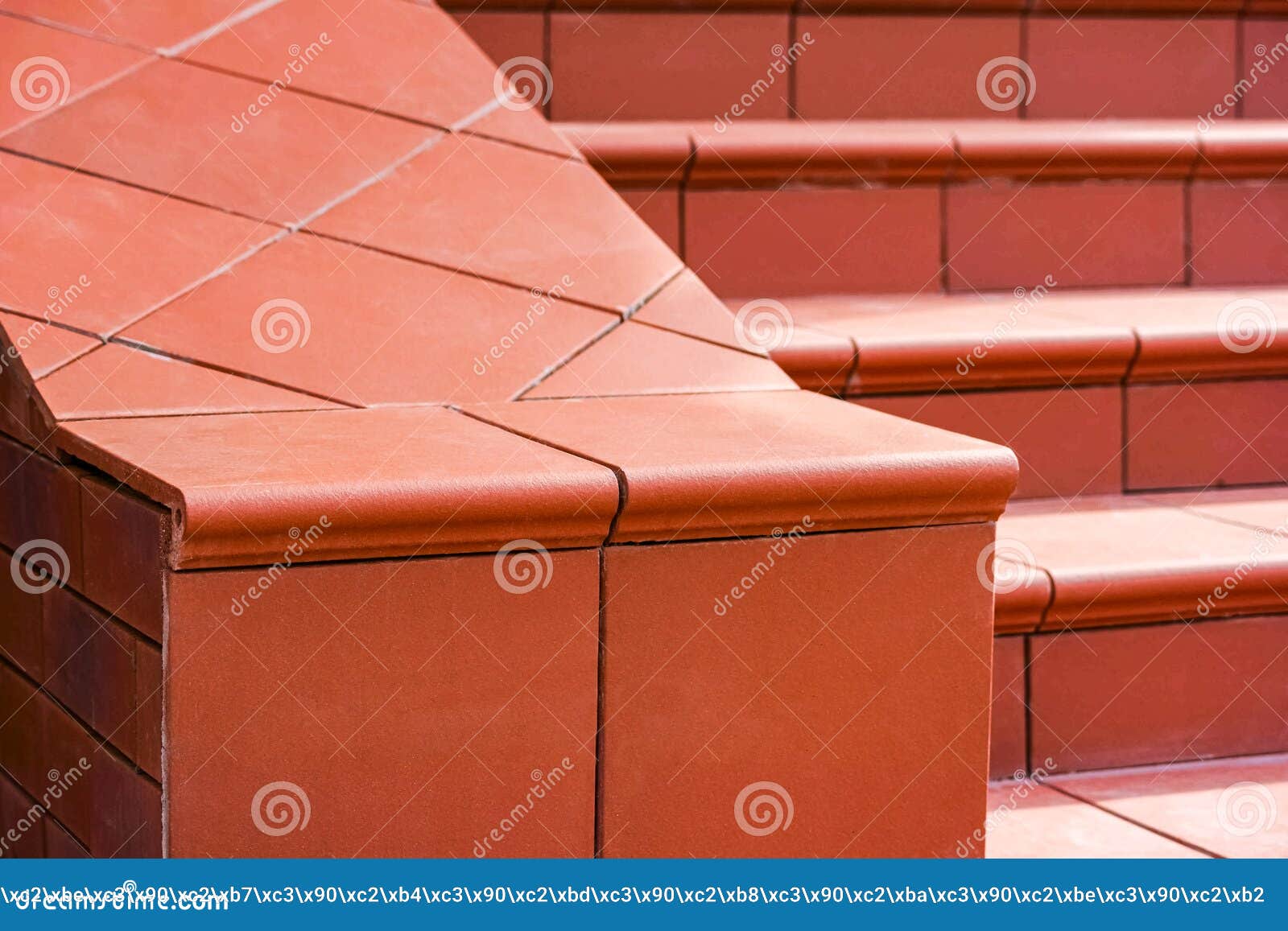 Brown clinker tile porch stock image. Image of paving - 207148783