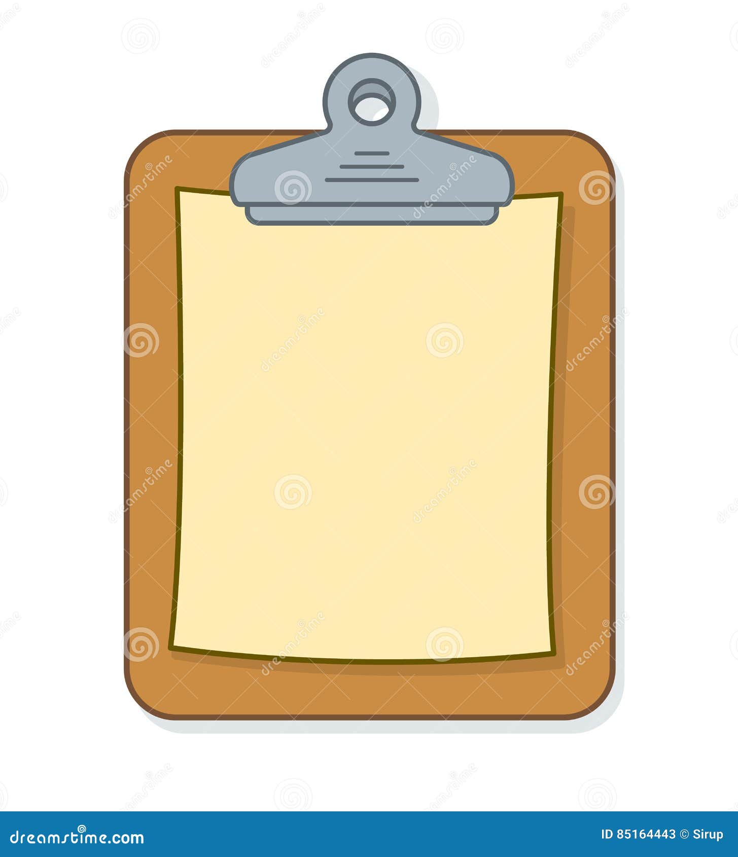 Clipboard With Sheet Of Paper. To-do Check List With Ticks And Points ...