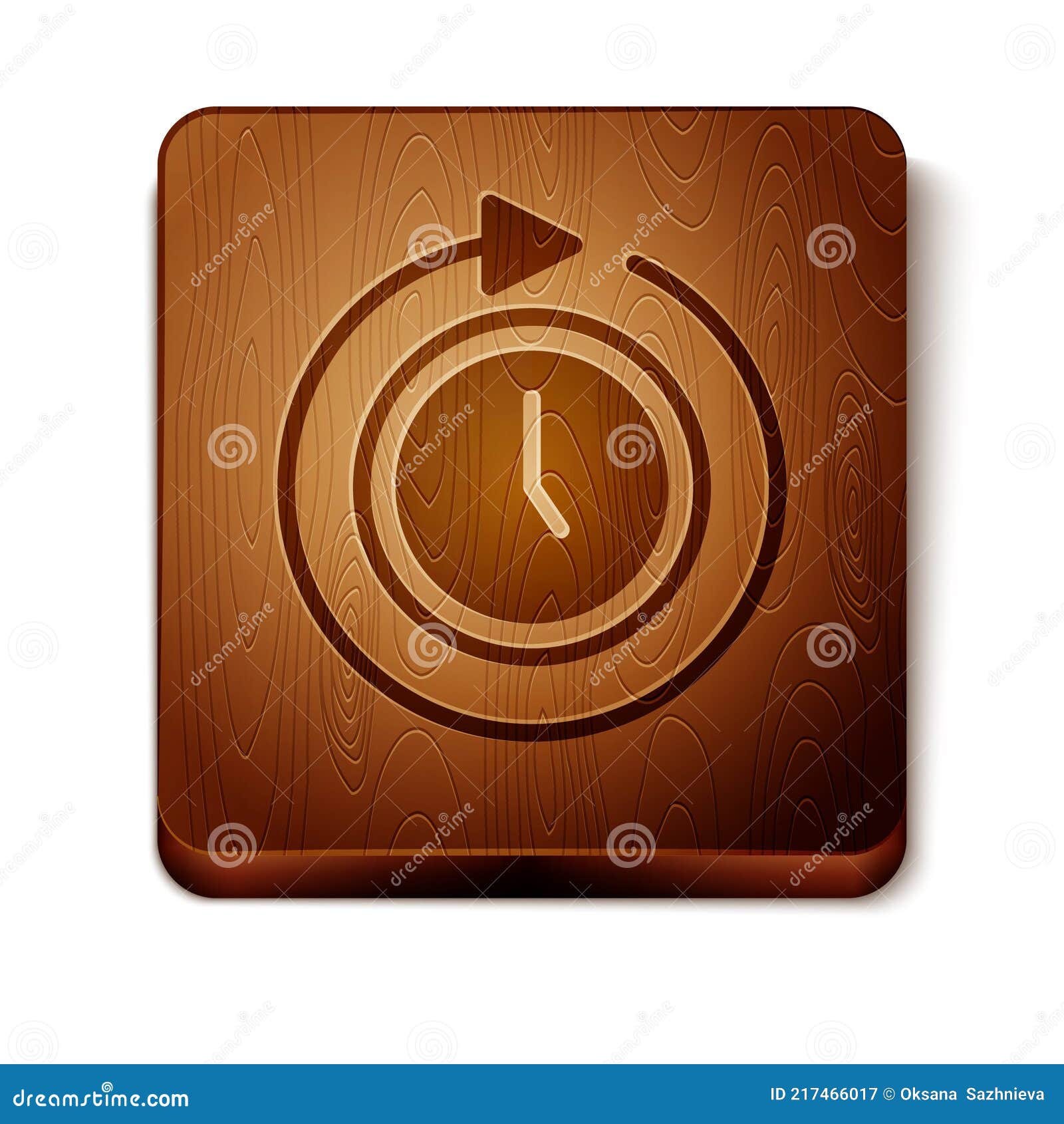 Clockwise Rotation Arrow Icon. Blue Mandatory Symbol. Vector ...