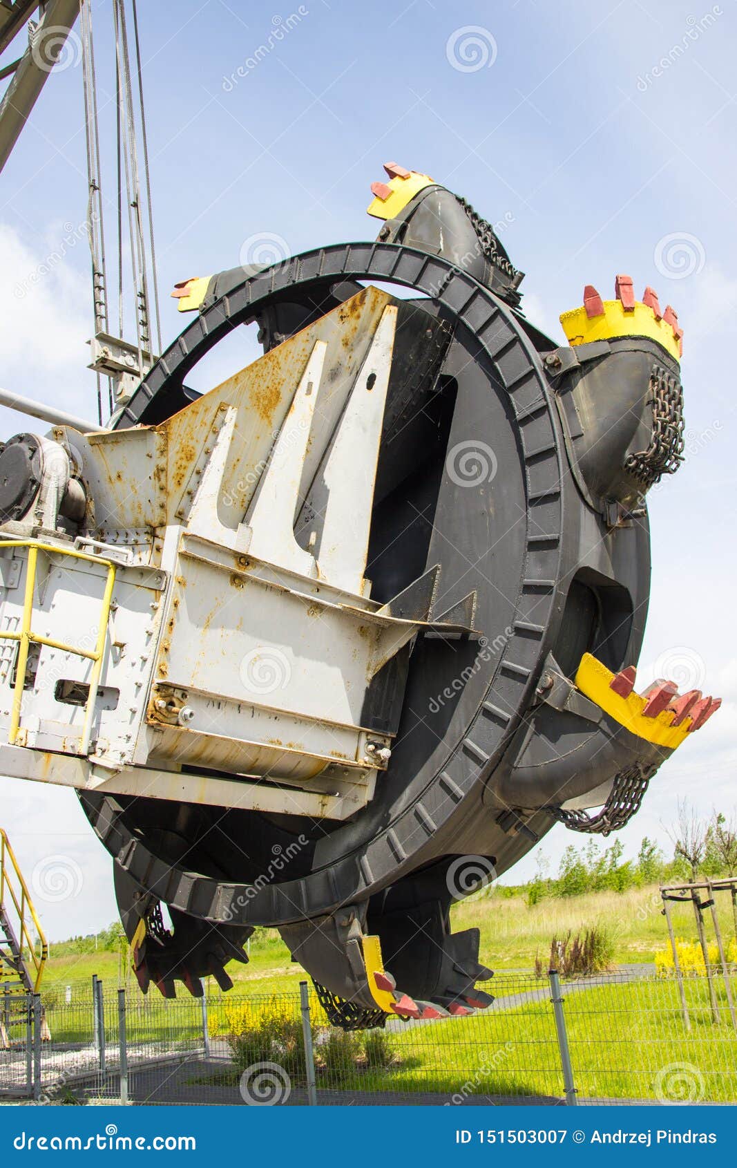 Opencast Brown Coal Mine. Excavator SchRs-315. Extractive Industry ...