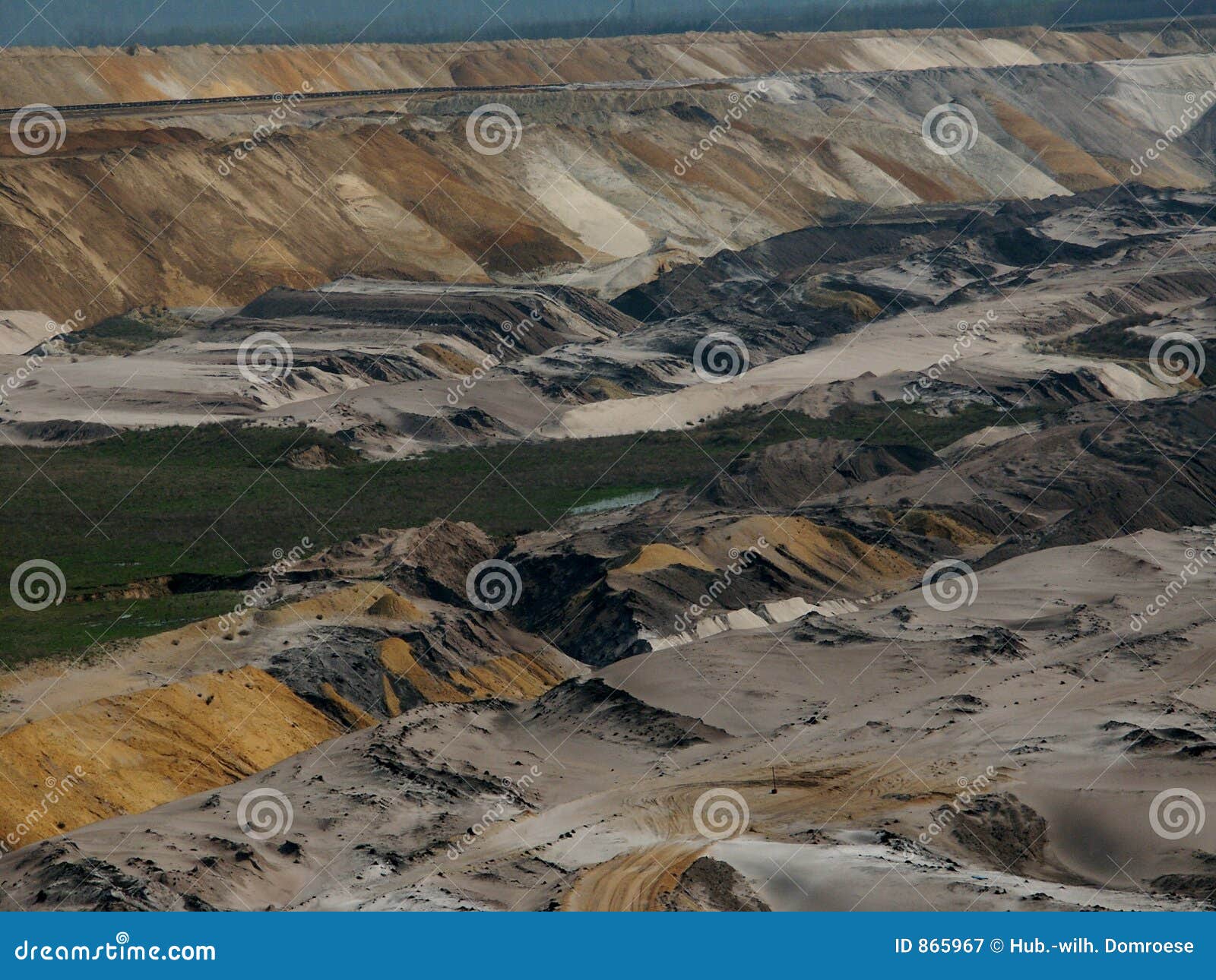Brown Coal Mine Spoil Scenery Stock Image - Image of money, nature: 865967