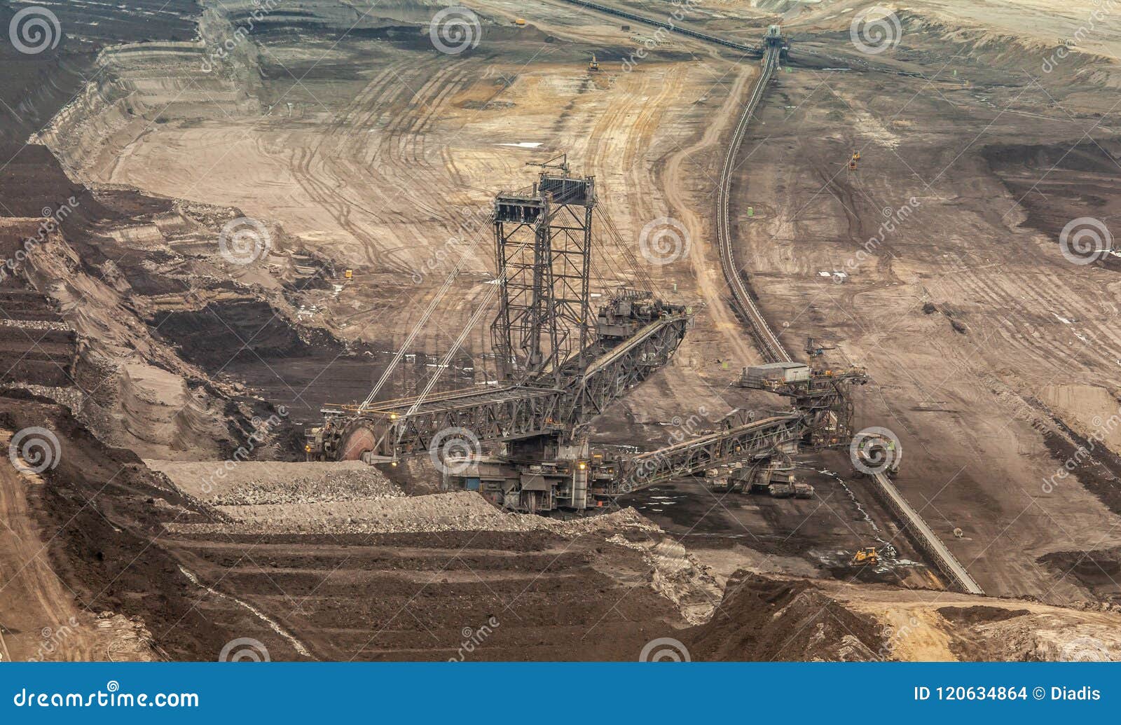 Coal Mining Landscape Inden Germany RWE Power Industry Editorial Stock ...