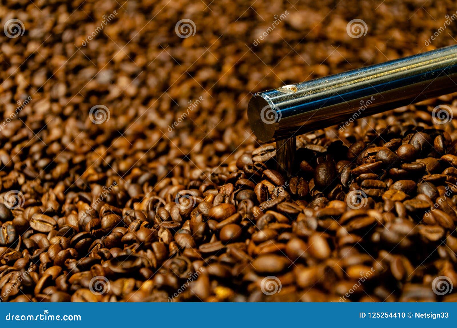 Brown Coffee Beans Production Stock Photo - Image of agriculture, farm ...