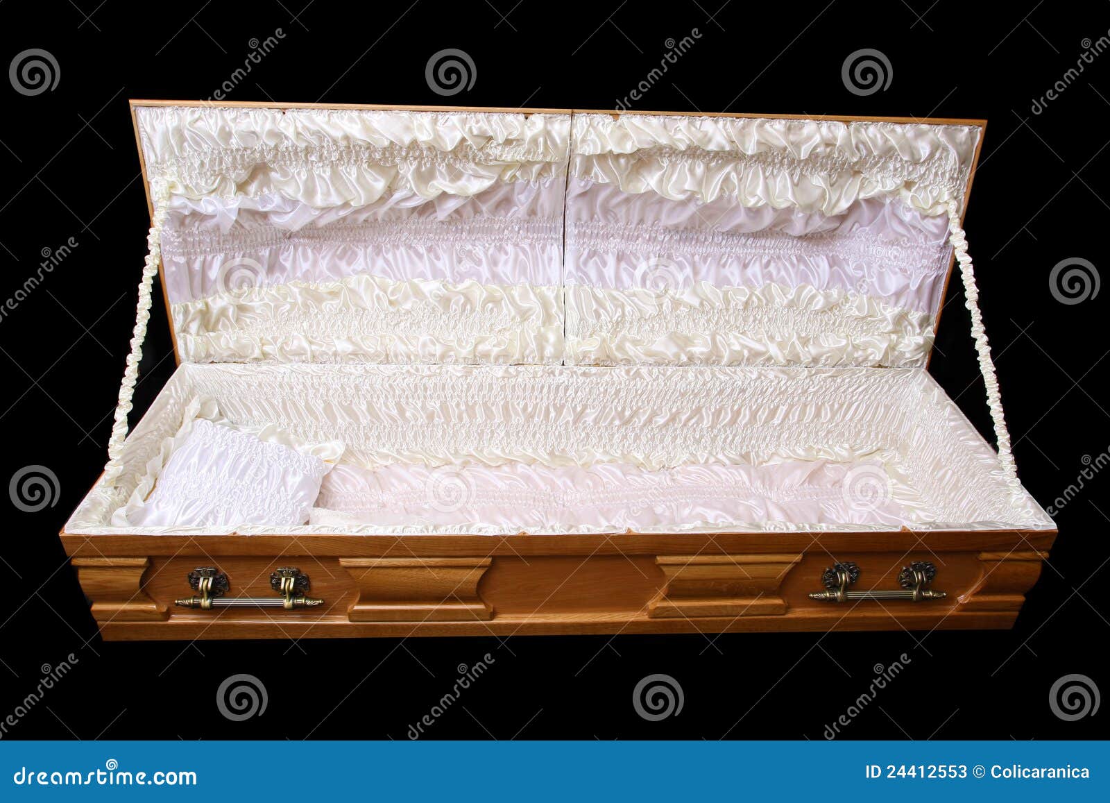 Brown coffin stock image. Image of morbid, burial, macabre - 24412553