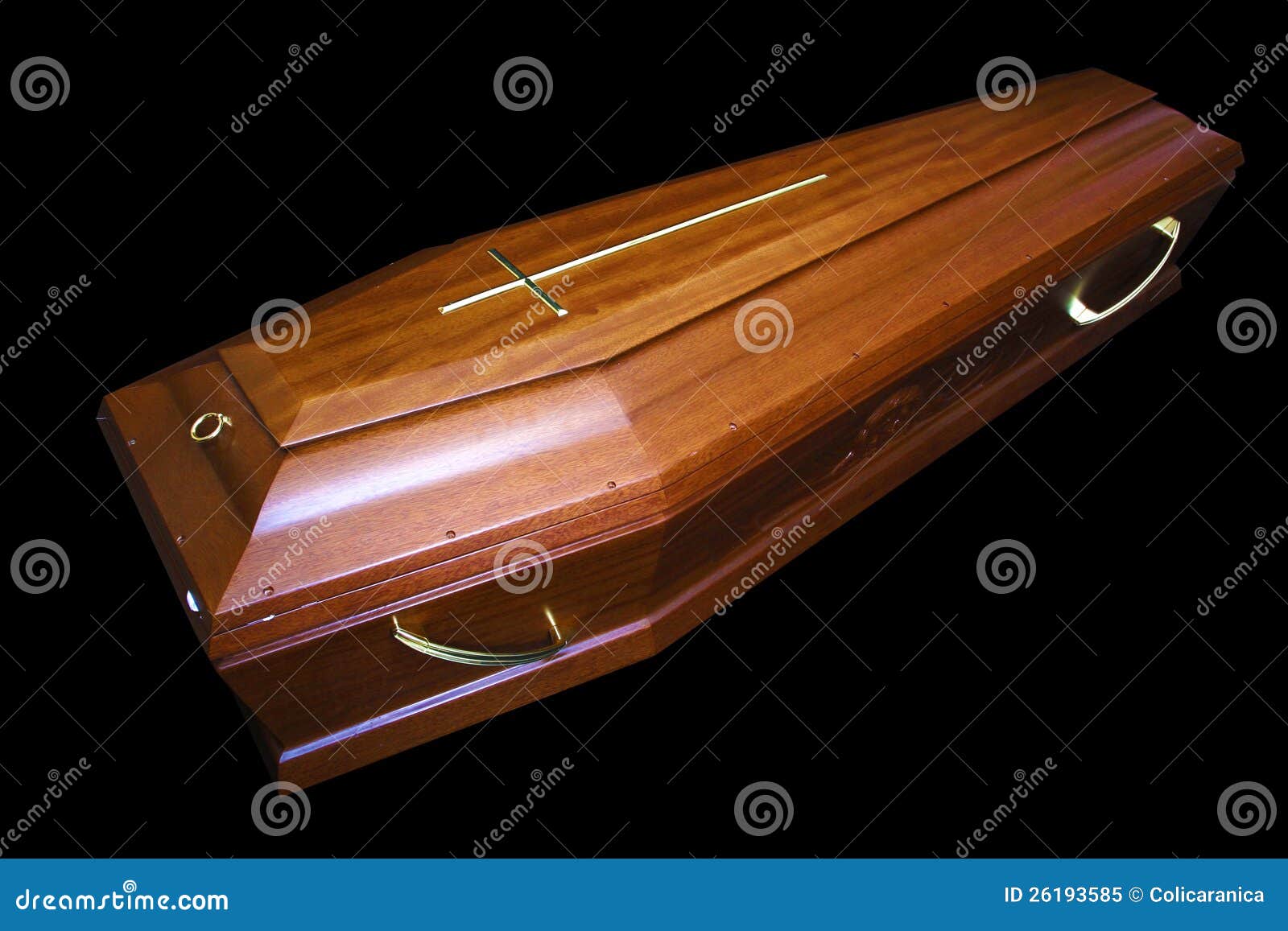 Brown coffin stock image. Image of phobia, funeral, macabre - 26193585