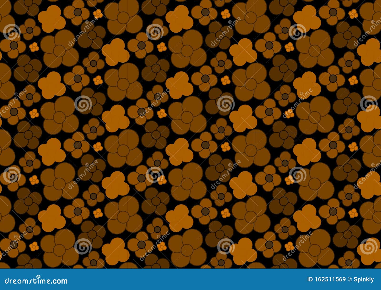 Brown Color Flower Pattern Design Wallpaper Background Stock ...