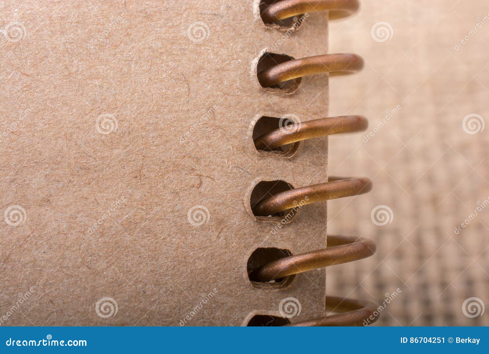 Brown Color Notebook on Linen Canvas Stock Image - Image of notebook ...