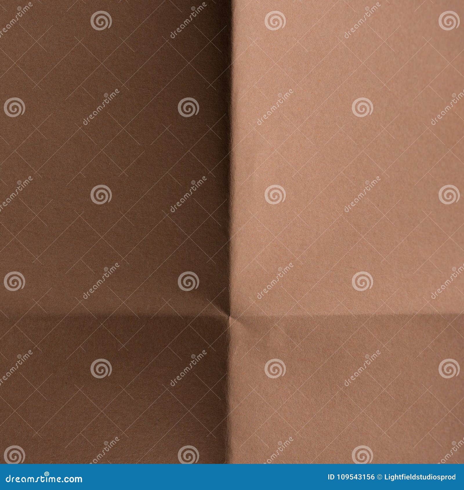 Brown Colored Folded Paper for Background Stock Photo - Image of ...