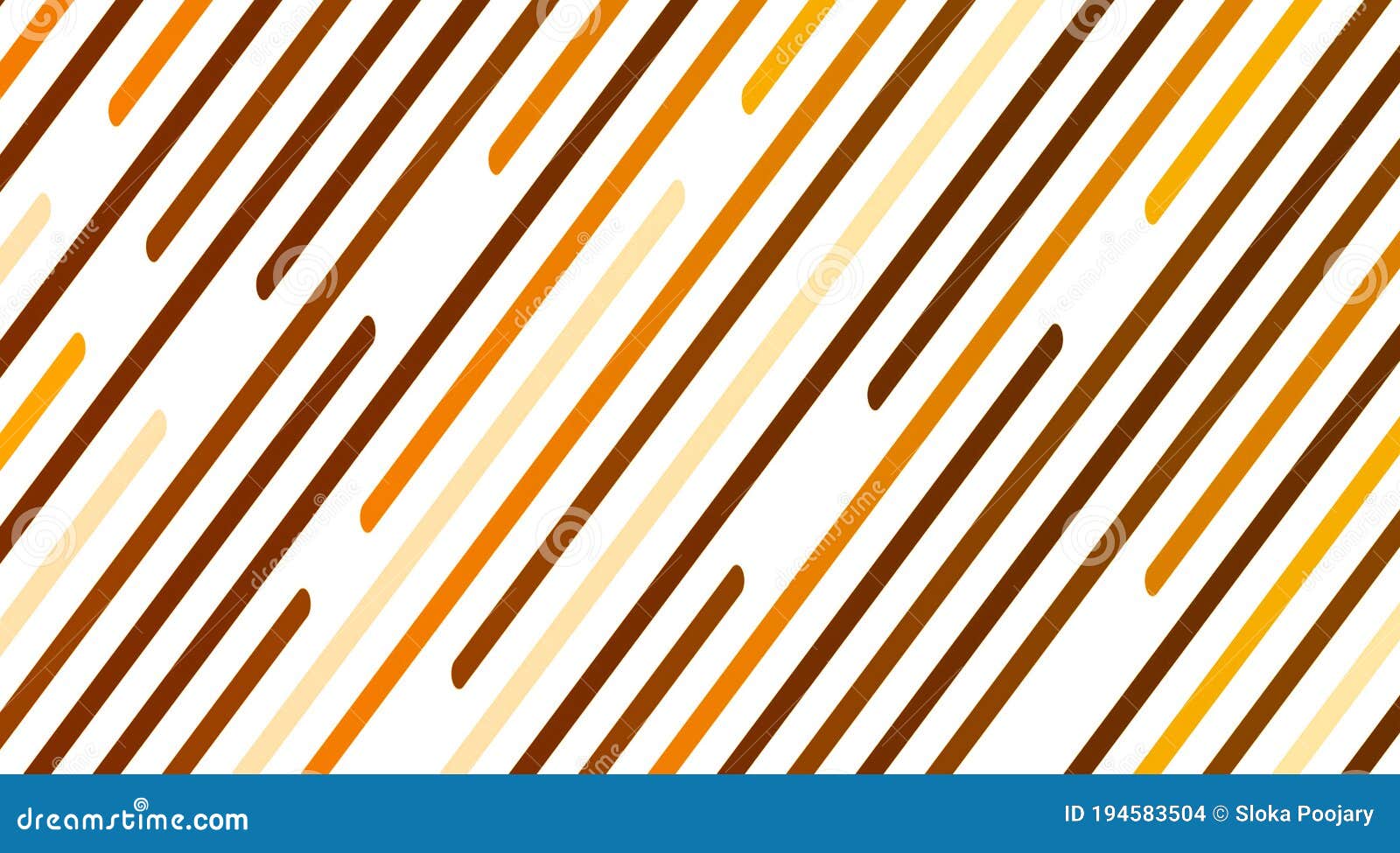 Brown Colored Parallel Diagonal Color Lines Pattern on White Background ...