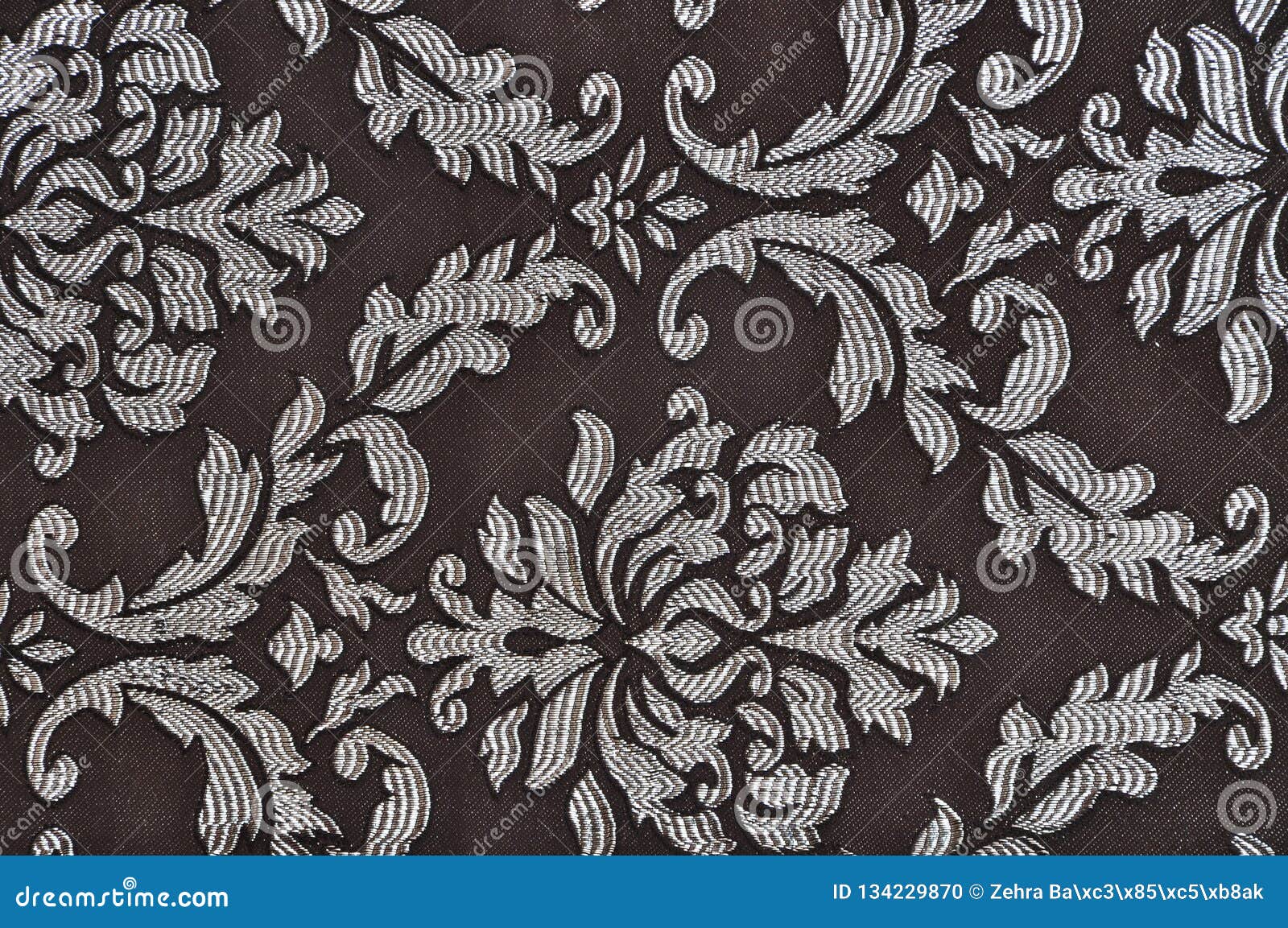 Brown Colored Patterned Fabric Texture Stock Illustration ...