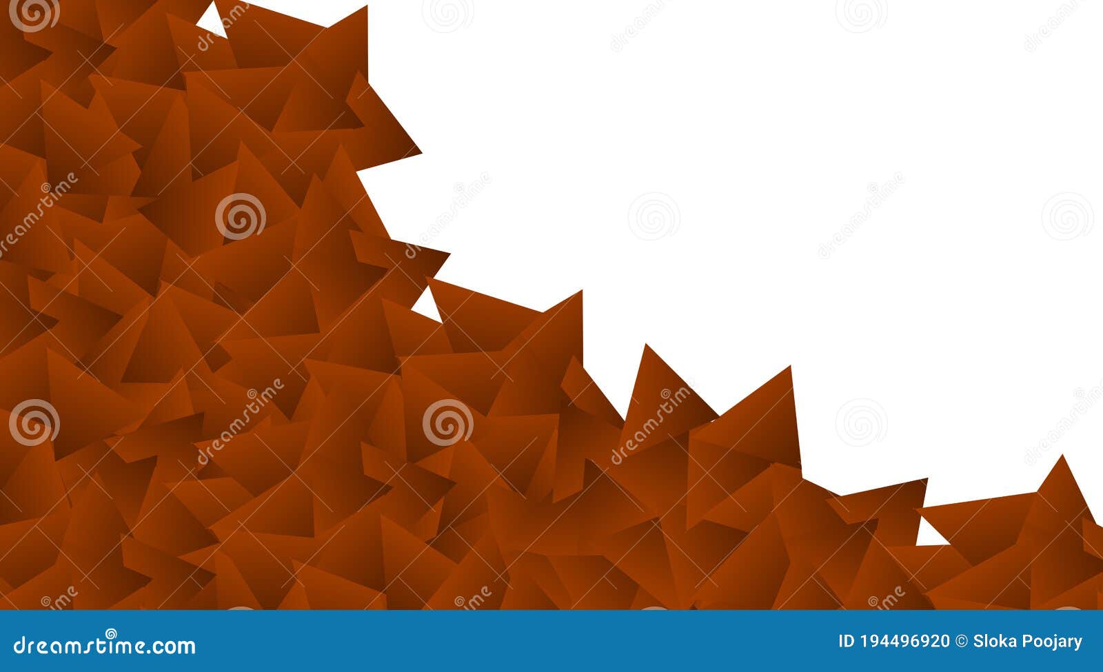 Brown Colored Small Triangles Design on White Background,abstract ...