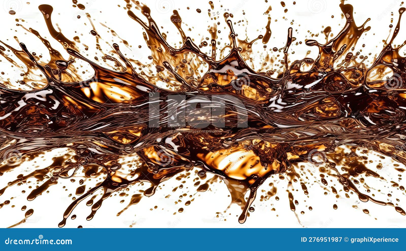 Brown-Colored Watersplash Collage Stock Illustration - Illustration of ...