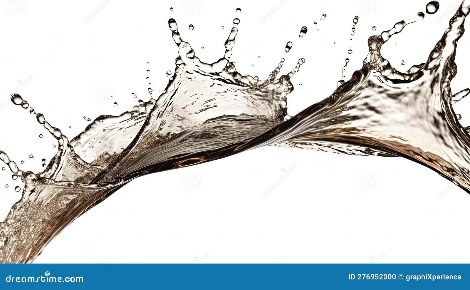 Brown-Colored Watersplash Collage Stock Illustration - Illustration of ...