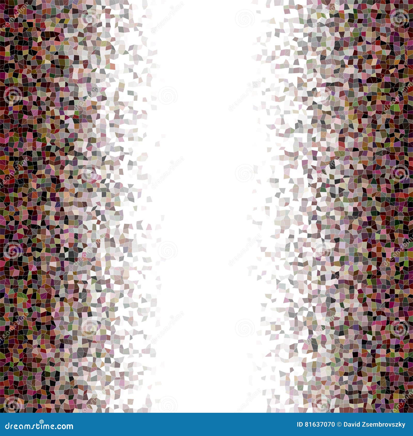 Rectangle Mosaic Hierarchy Monitor With Textured Iot Seals Vector ...