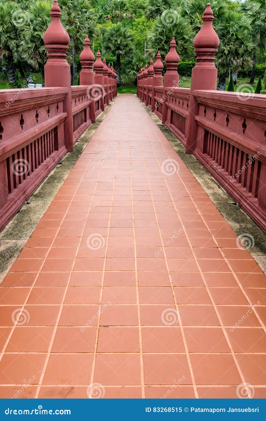 Brown concrete walkway stock image. Image of park, walk - 83268515