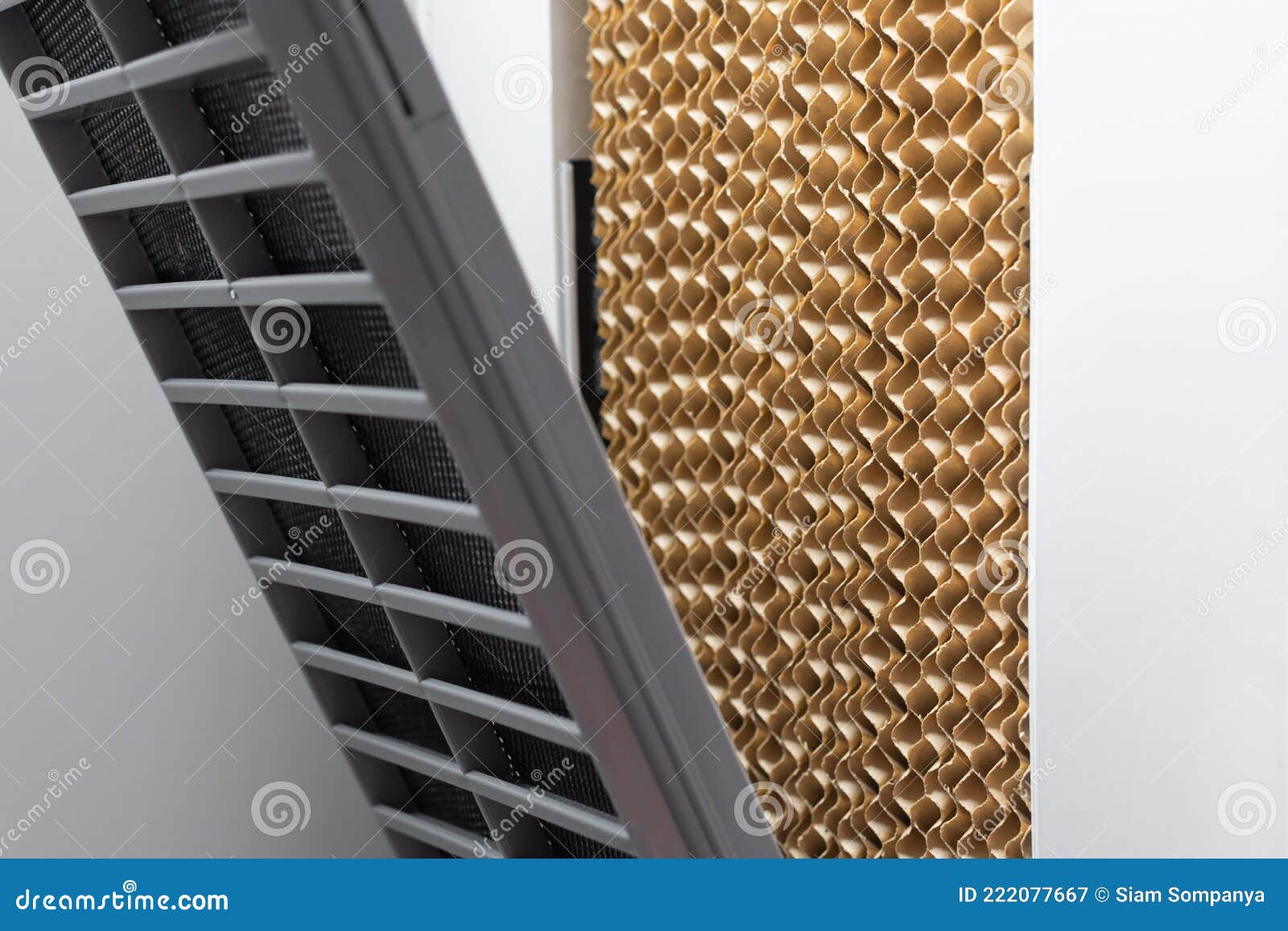 Brown Cooling Pad Of Evaporative Cooler For Texture Background Royalty ...