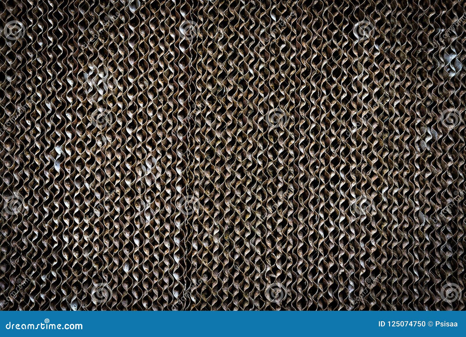 Brown Cooling Pad Of Evaporative Cooler For Texture Background Royalty ...