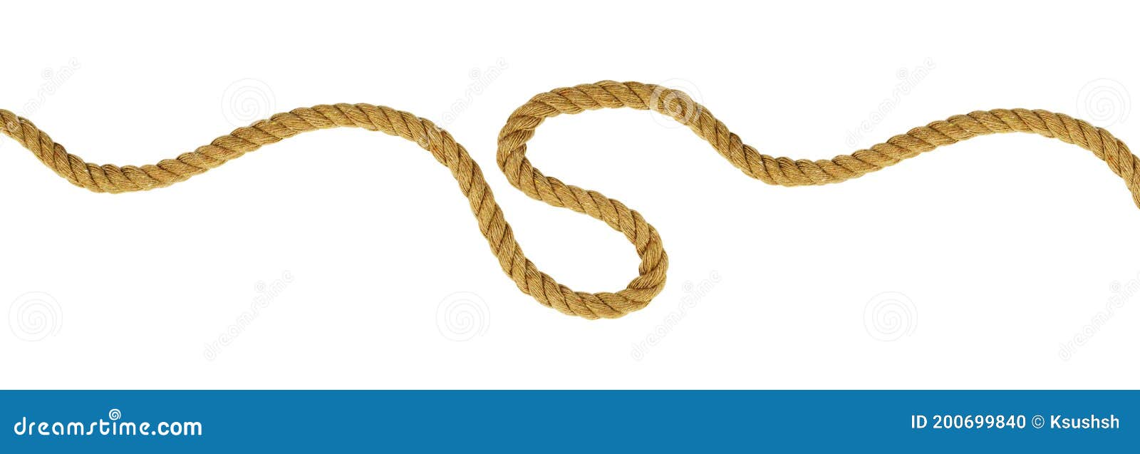 Brown cotton curled rope stock photo. Image of rope - 200699840